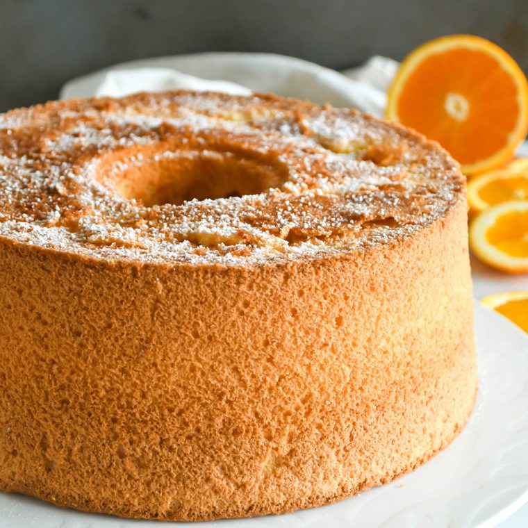 Beautiful Orange Chiffon Cake: Fresh & Zesty Citrus Flavour! | Foodelicacy