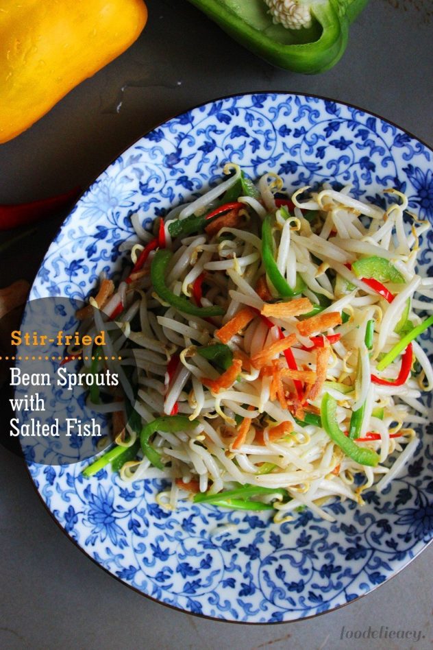 Stir-fried Bean Sprouts with Salted Fish | Foodelicacy