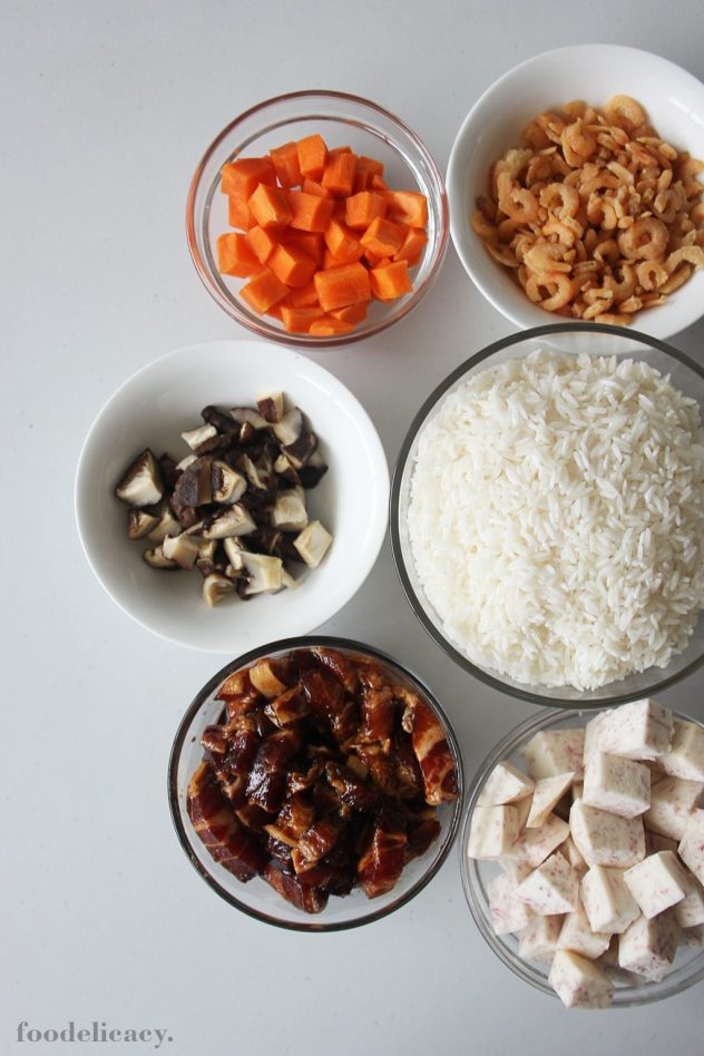 Fragrant Yam Rice - Easy Rice Cooker Method | Foodelicacy