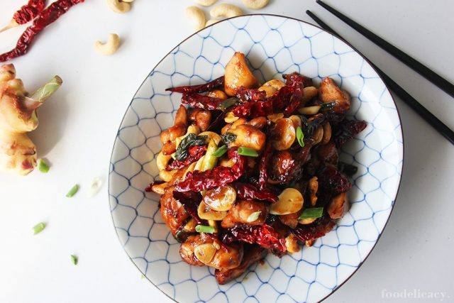 Gong Bao Chicken {with Amazing Gong Bao Sauce!} | Foodelicacy