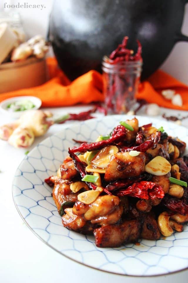 Gong Bao Chicken {with Amazing Gong Bao Sauce!} | Foodelicacy