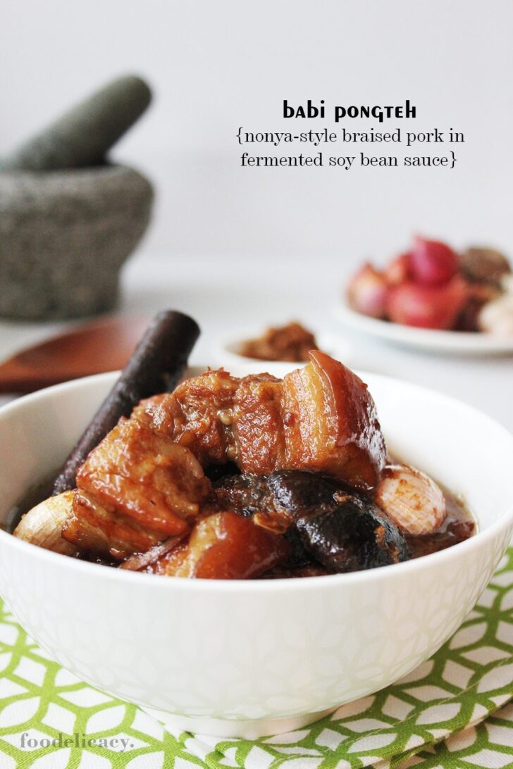 Babi Pongteh (Nonya Braised Pork in Fermented Soy Bean Sauce) | Foodelicacy