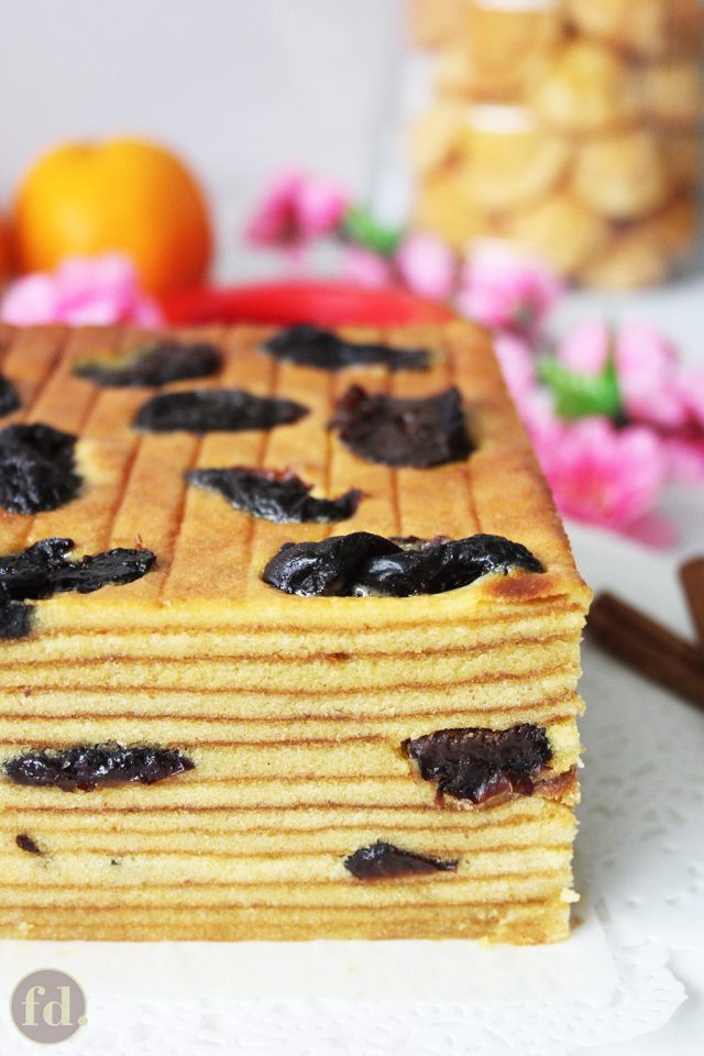 Indonesian Prune Layer Cake (Prune Lapis Cake) | Foodelicacy