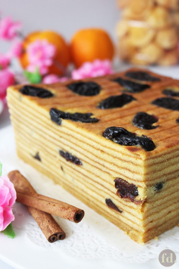 Indonesian Prune Layer Cake (Prune Lapis Cake) | Foodelicacy