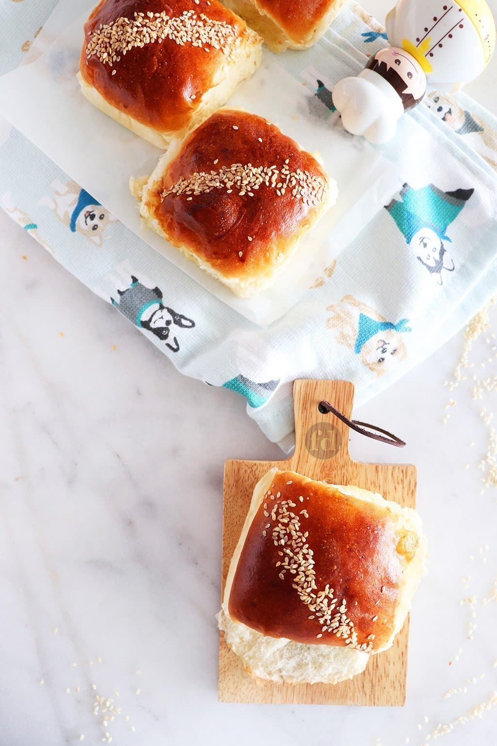 Soft & Moist Bakery-Style Butter Coconut Buns | Foodelicacy