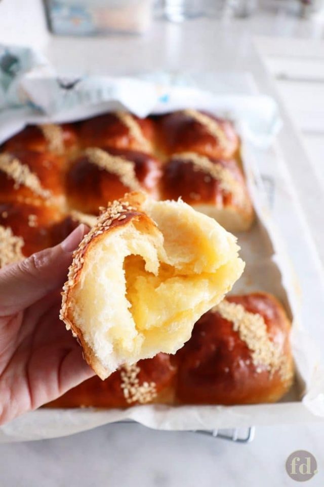 Soft & Moist Bakery-Style Butter Coconut Buns | Foodelicacy