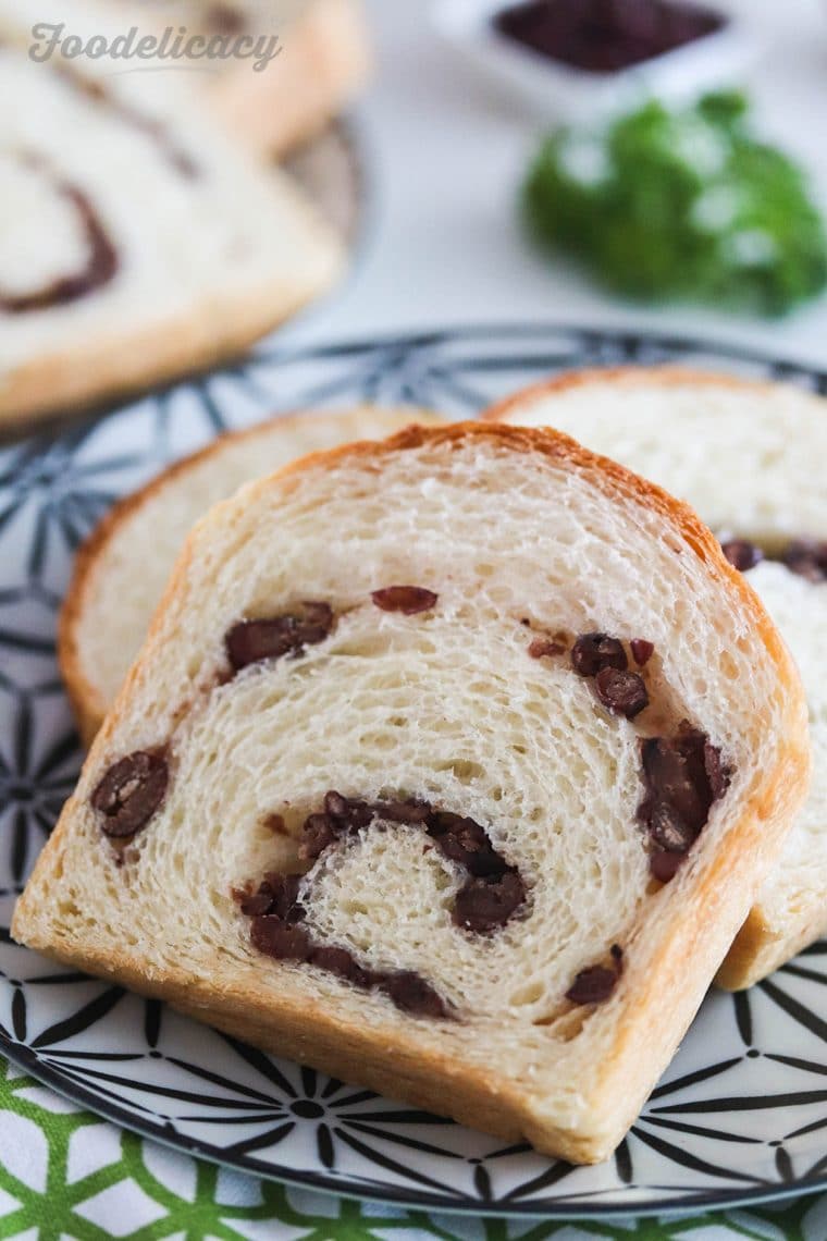 Red Bean Milk Loaf (Tangzhong Method) | Foodelicacy
