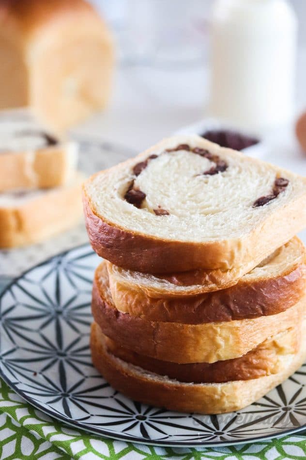 Red Bean Milk Loaf (Tangzhong Method) | Foodelicacy