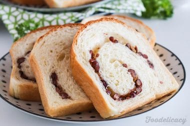 Red Bean Milk Loaf (Tangzhong Method) | Foodelicacy