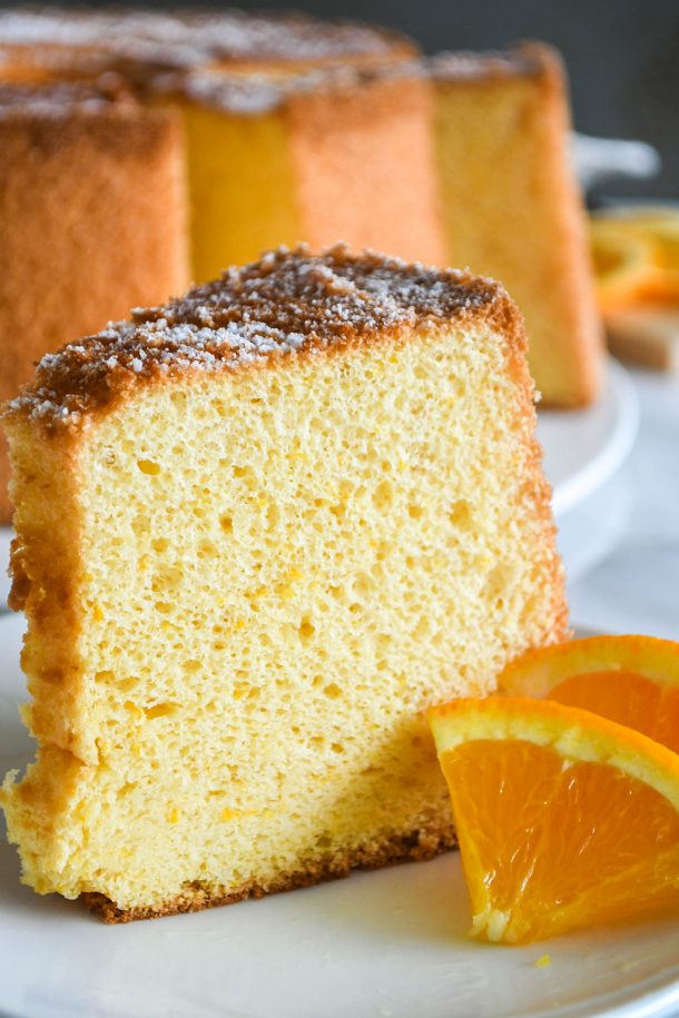 Beautiful Orange Chiffon Cake: Fresh & Zesty Citrus Flavour! | Foodelicacy