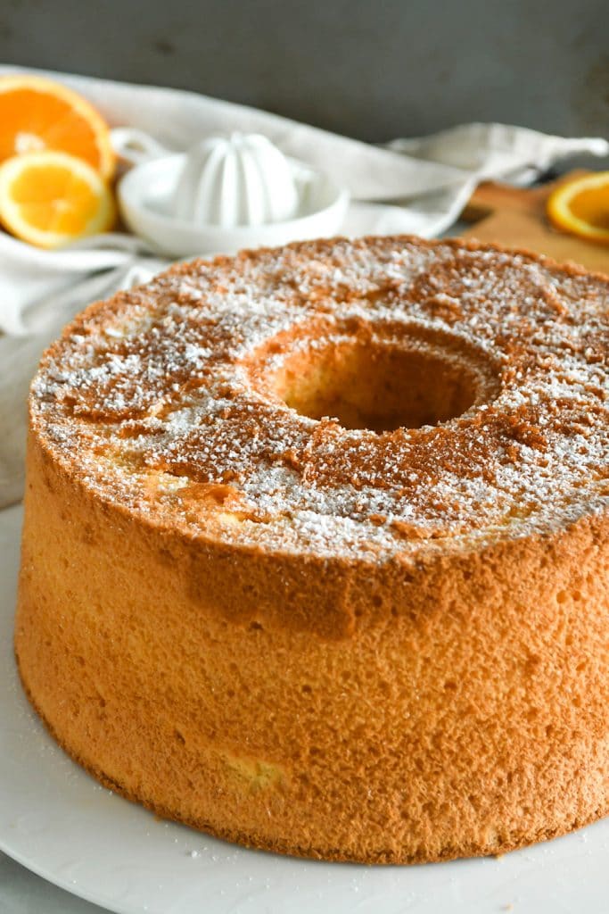 Beautiful Orange Chiffon Cake: Fresh & Zesty Citrus Flavour! | Foodelicacy