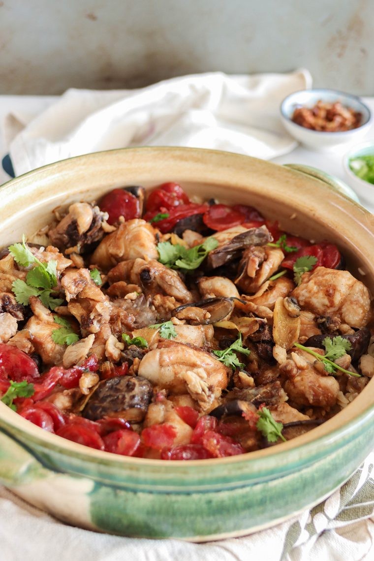 Claypot Chicken Rice {Hawker-Style} | Foodelicacy