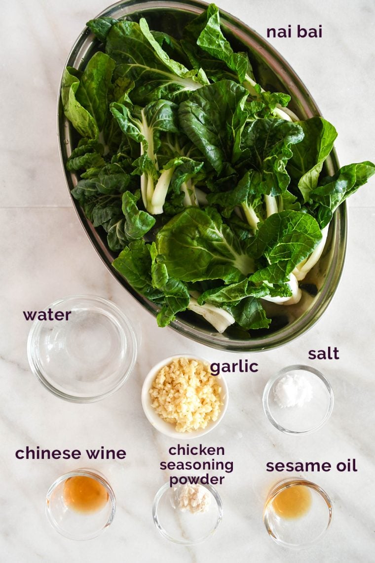 Easy Chinese Stir-fried Nai Bai with Garlic | Foodelicacy