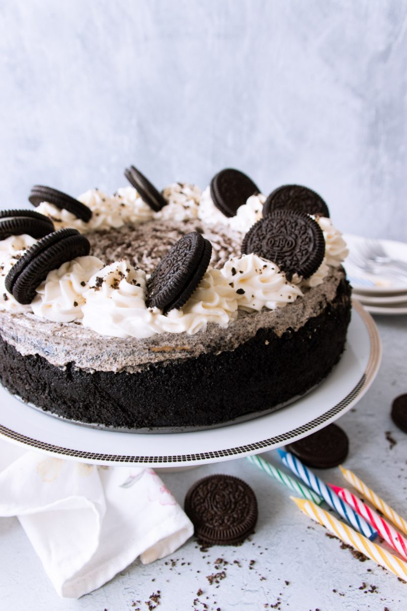 Oreo Cheesecake with Oreo Whipped Cream Topping | Foodelicacy