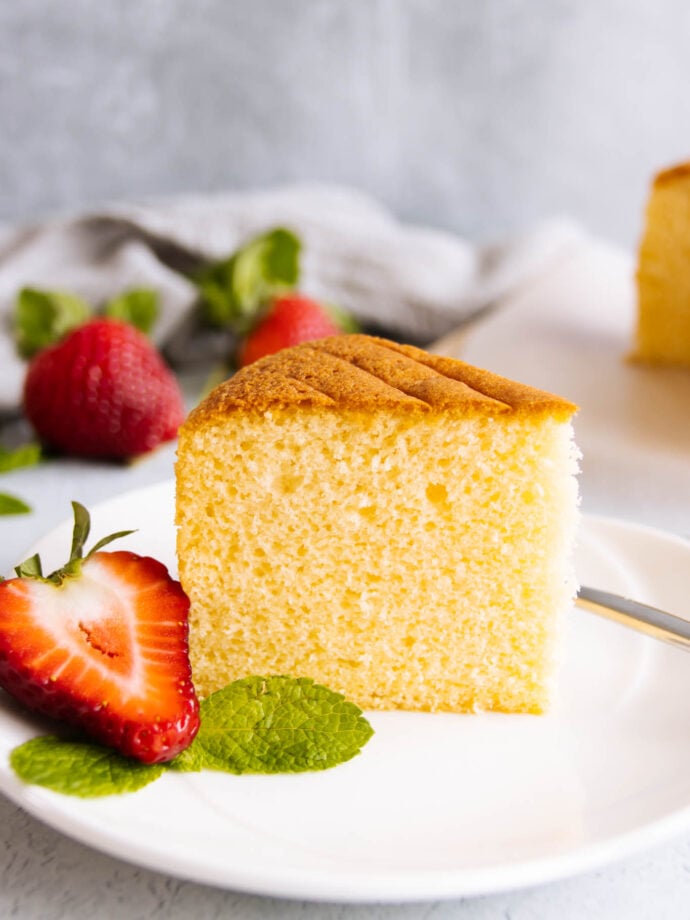 Soft and Fluffy Vanilla Chiffon Cake | Foodelicacy