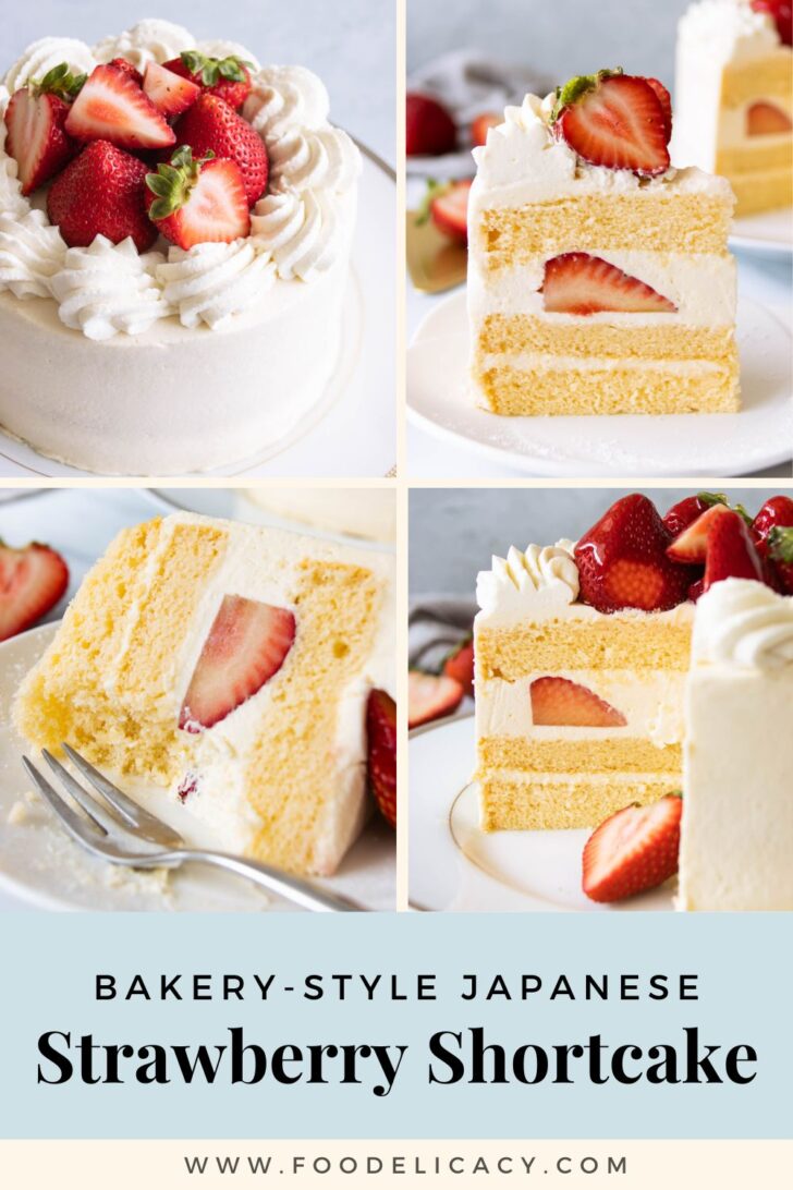 Easy Strawberry Shortcake (イチゴのショートケーキ)| Foodelicacy
