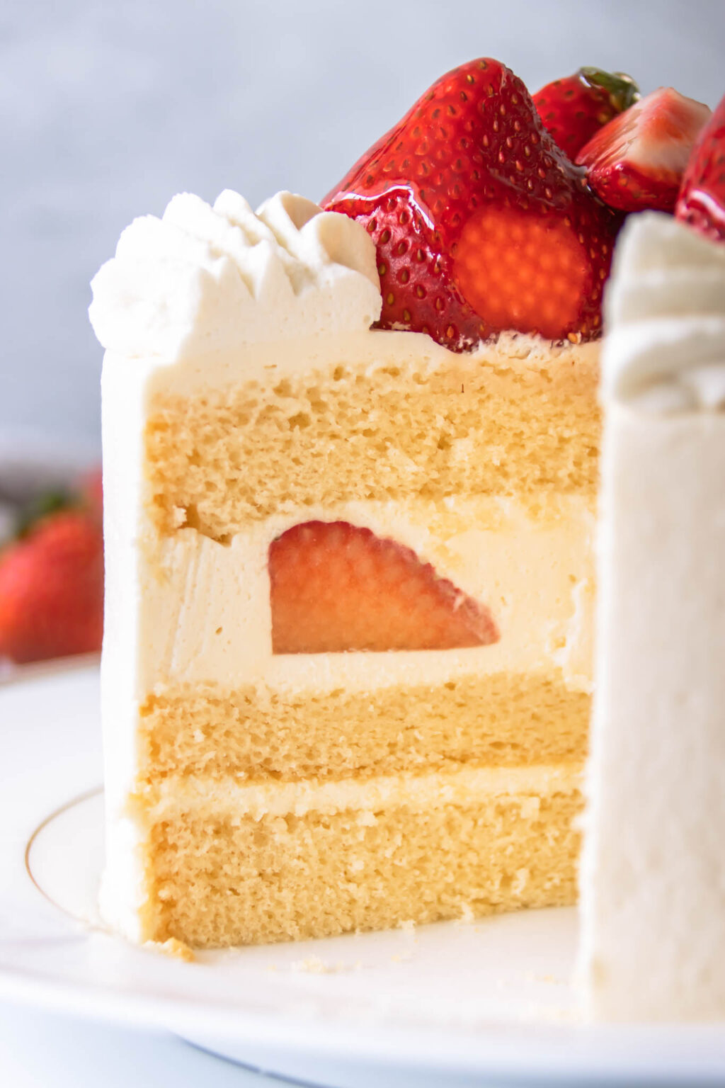 Easy Strawberry Shortcake (イチゴのショートケーキ)| Foodelicacy