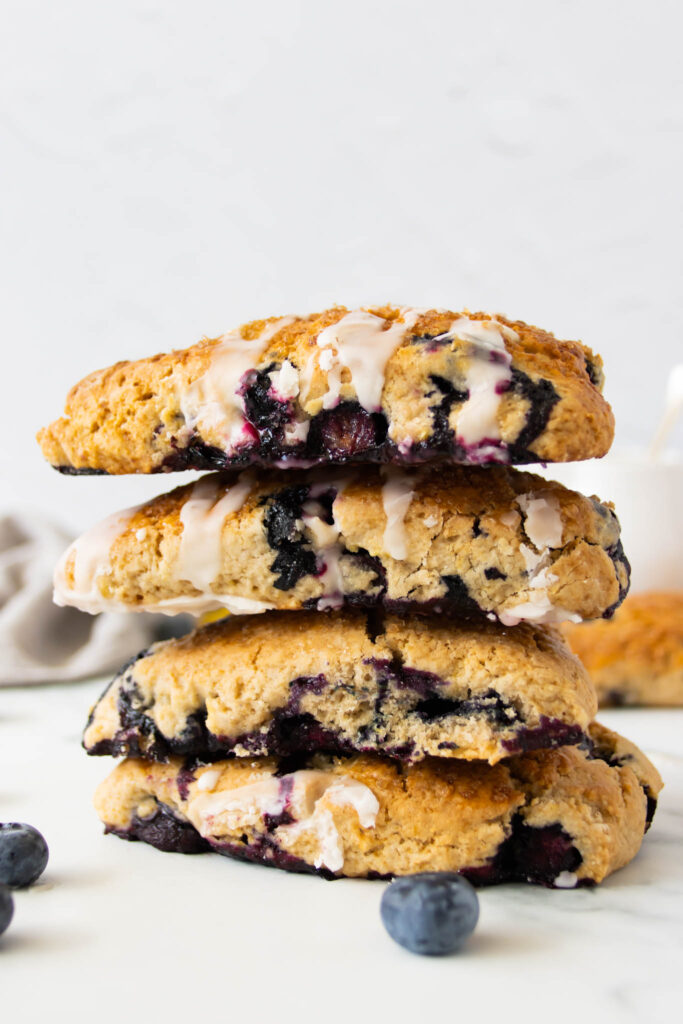 The Best Blueberry Scones {Moist and Buttery} | Foodelicacy