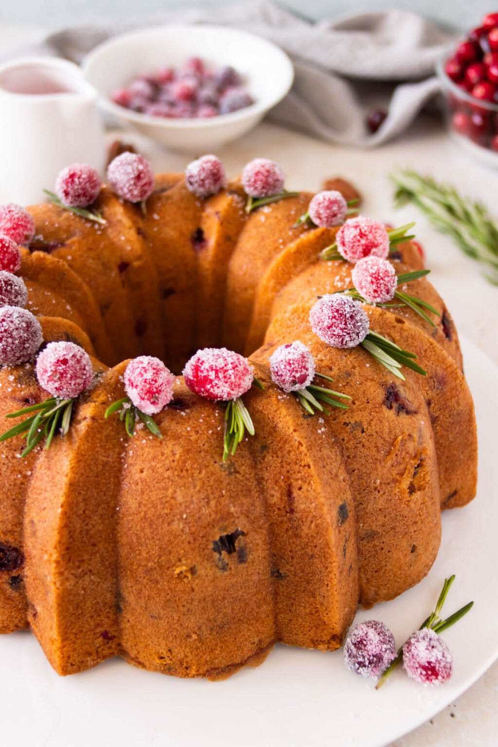 Fresh Cranberry Bundt Cake | Foodelicacy