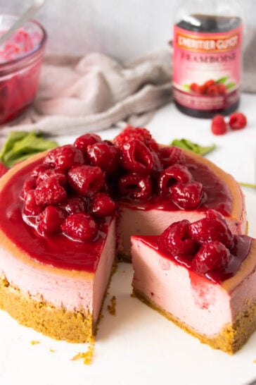 The Best Raspberry Cheesecake | Foodelicacy