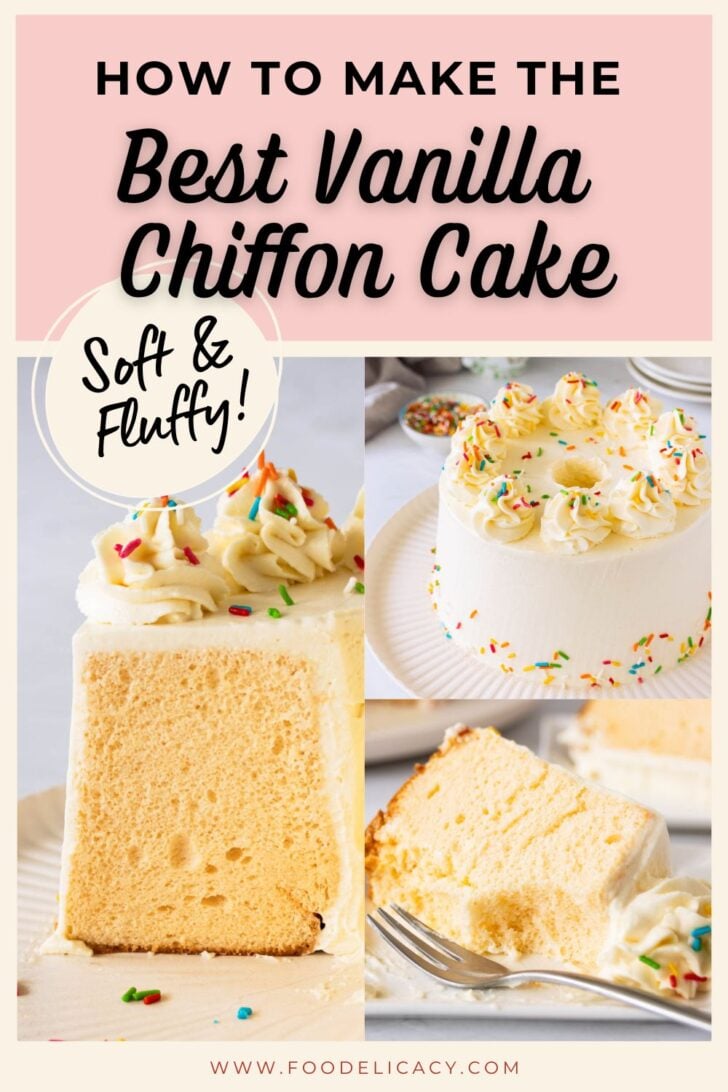 Soft and Fluffy Vanilla Chiffon Cake | Foodelicacy