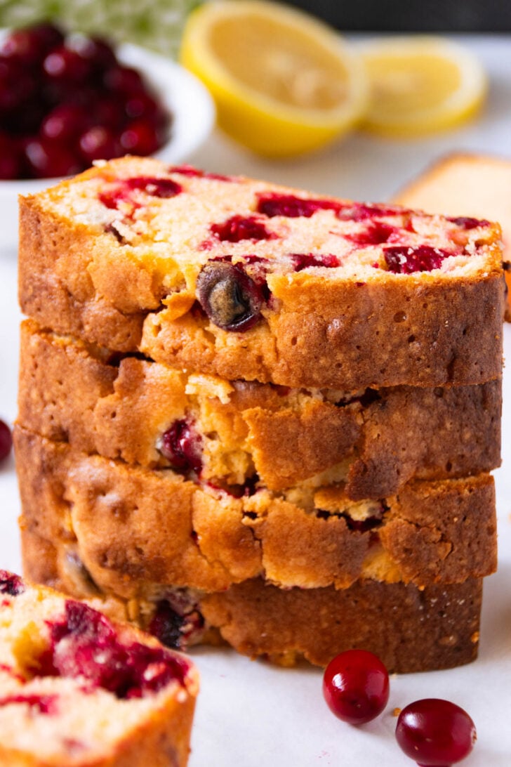 Easy Cranberry Cake {Moist and Buttery!} | Foodelicacy
